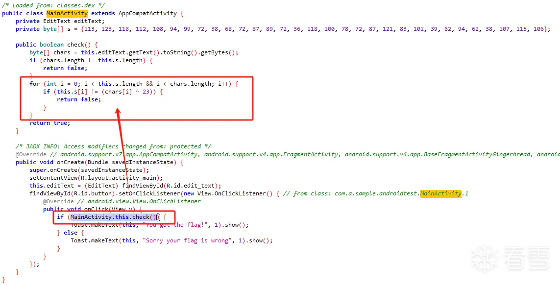 Android安全-CTF新手合集：Flag算法分析_游戏逆向|游戏安全|yxfzedu.com