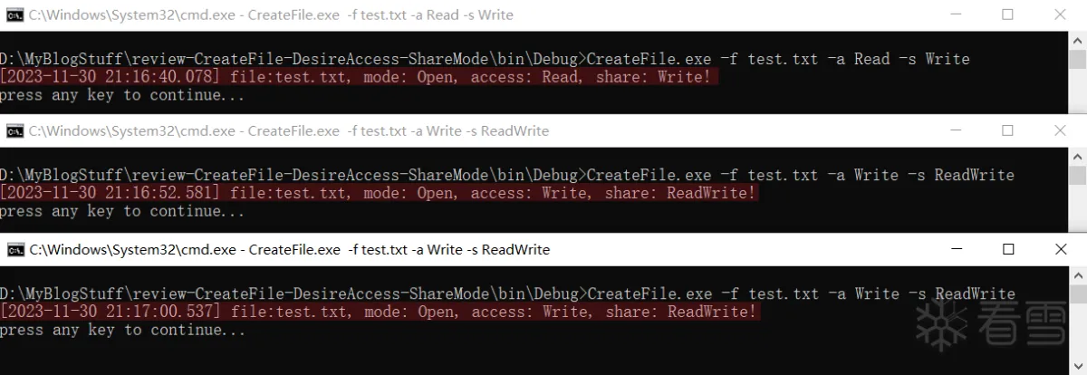 编程技术-开发常识 | 彻底理清 CreateFile 读写权限与共享模式的关系_游戏逆向|游戏安全|yxfzedu.com