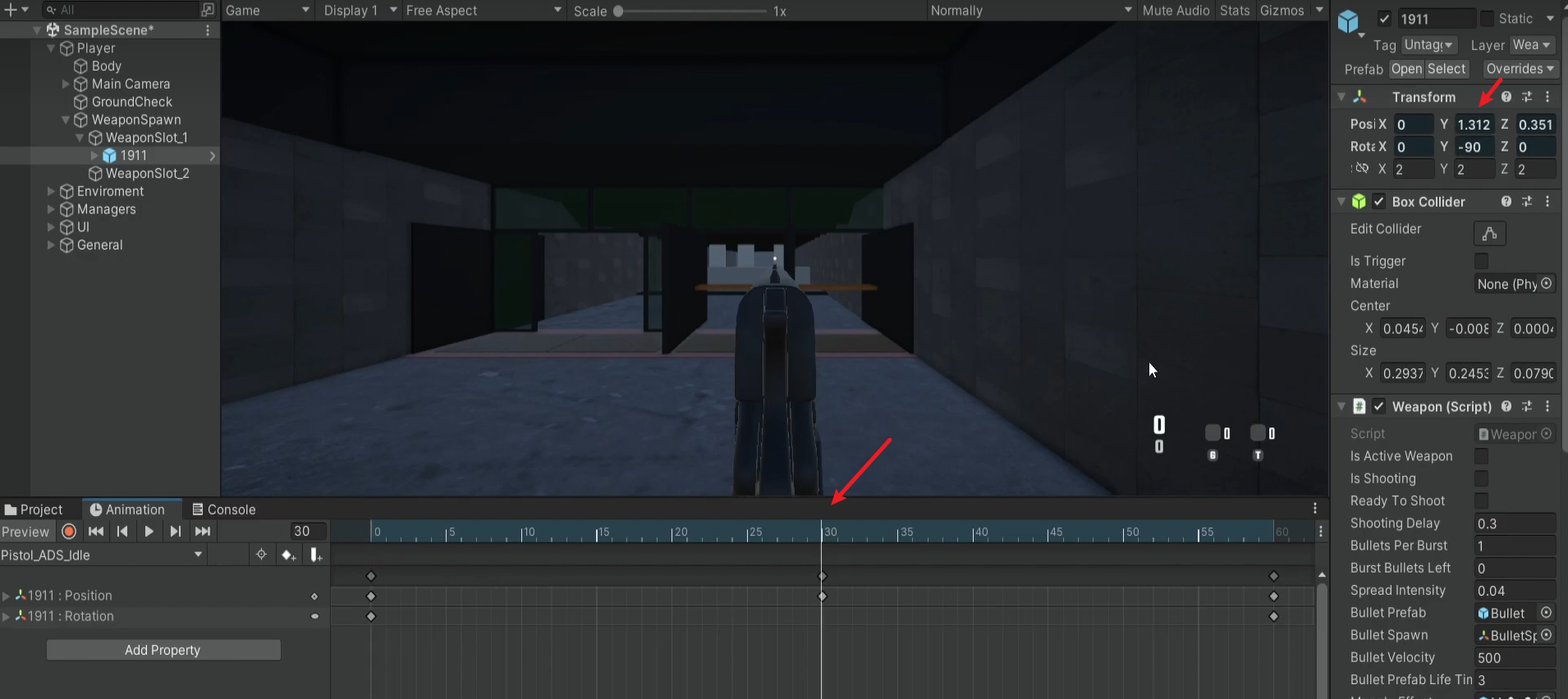 unity-【unity小技巧】FPS简单的射击换挡瞄准动画控制_游戏逆向|游戏安全|yxfzedu.com